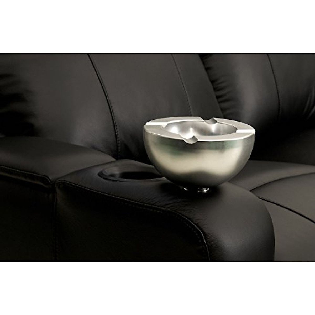 Octane Turbo XL700 Row of 3 Seats, Straight Row in Black Bonded Leather with Manual Recline