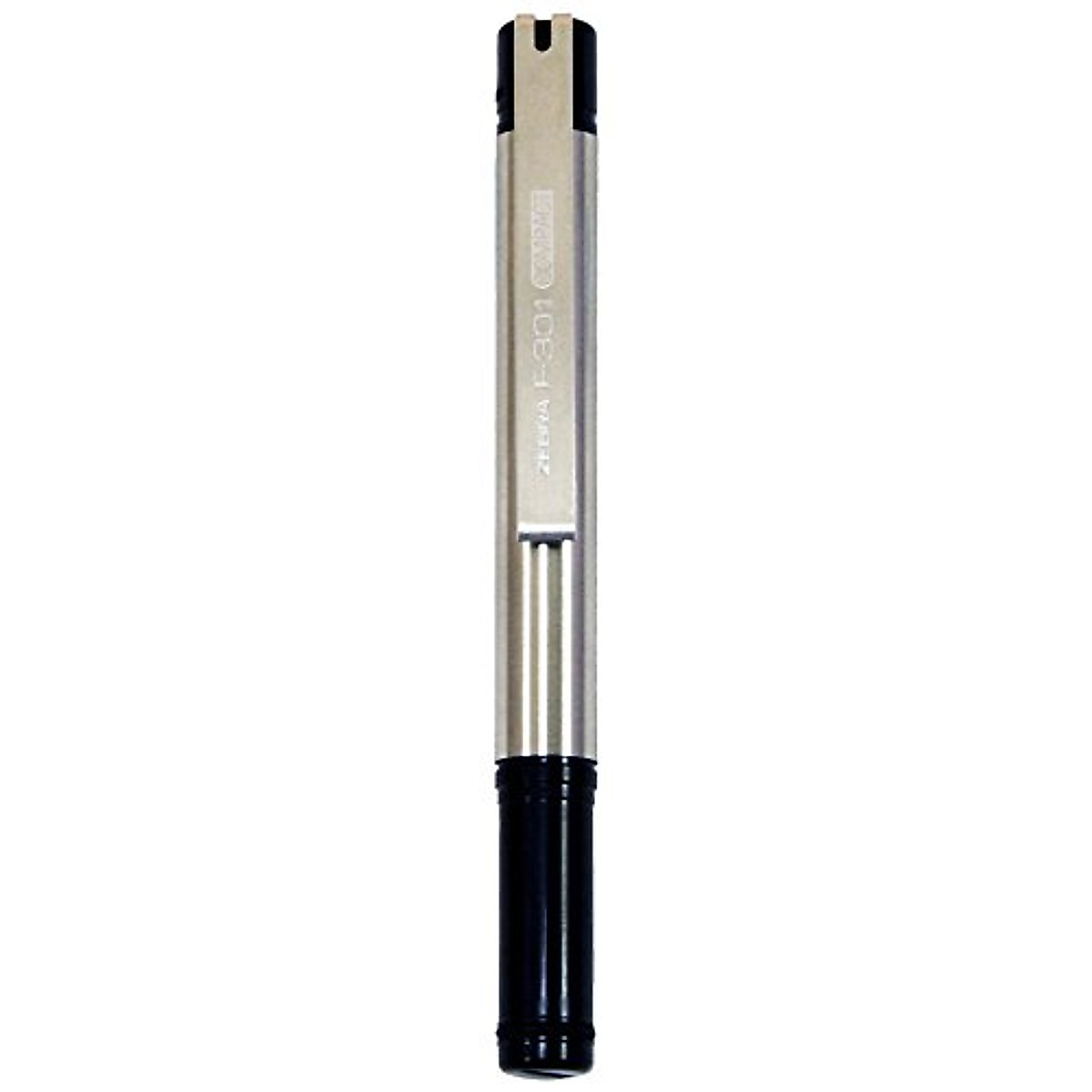 Zebra F-301 Compact Ballpoint Stainless Steel Retractable Pen, Fine Point, 0.7mm, Black Ink, 1-Count