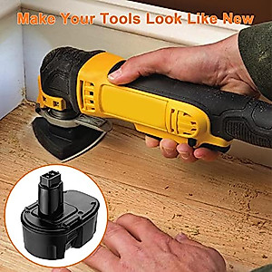 2Pack 14.4V 4.0Ah DC9091 Ni-Mh Replacement Battery for Dewalt 14.4Volt XRP DW9091 DW9094 DE9038 DE9091 DE9092 Batteries