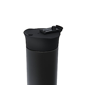 LEXO Temperature Regulating Smart Travel Mug - Flip Top Lid (Black, 16. oz.)