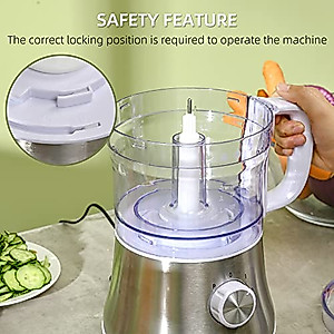 HOMCOM 2 in 1 Blender, Food Processor Combo for Chopping, Slicing, Shredding, Mincing, Pureeing for Vegetable, Meat and Nuts, 500W 5-Cup Bowl, 1.5L Blender Jug, 3 Blades