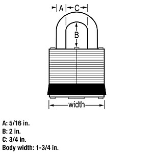 Master Lock 1SSTRILH Stainless Steel Outdoor Padlock with Key, 3 Pack Keyed-Alike, Silver