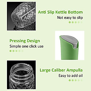 Ihvewuo- Oil Sprayer 260ml Refillable Oil Spray Bottle Glass Olive Oil Sprayer Mister Portable Oil Vinegar Spritzer Sprayer Bottle Oil Dispenser Mister Kitchen Gadgets for Cooking Baking