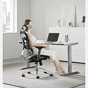 MARURY Big and Tall Office Chair, Desk Chairs, Backrest Computer Chair, Lifting and Rotating Electric Racing Chair, Ergonomic Office Chair for Home Office