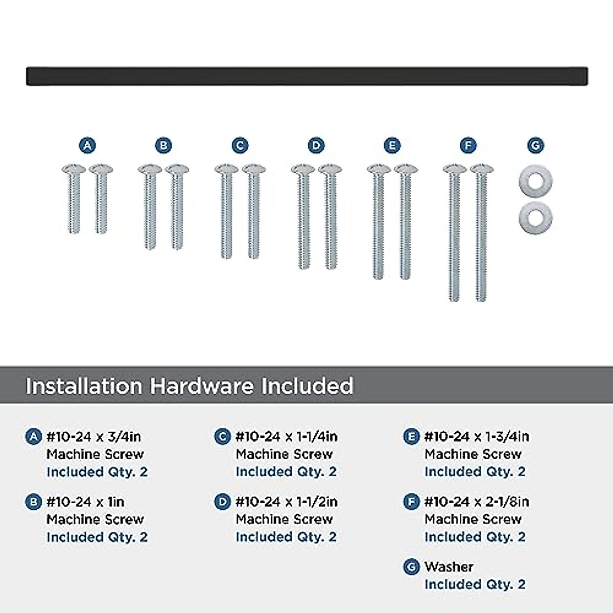 Amerock BP54046FB | Matte Black Appliance Pull | 18 inch (457mm) Center-to-Center Cabinet Handle | Monument | Furniture Hardware