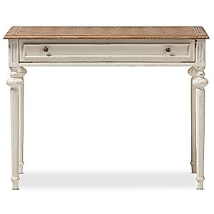 Baxton Studio 424-7191-AMZ Desk, White/Natural