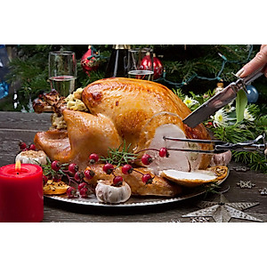 Durable Disposable Aluminum Foil Steam Roaster Pans, Full Size Deep, Heavy Duty Baking Roasting Broiling 21 x 13 x 3.5 inches Thanksgiving Turkey Dinner (15)