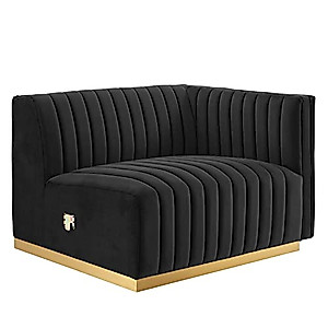 Modway Conjure Sectional, Gold Black