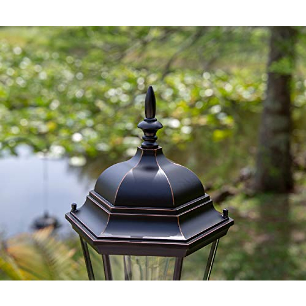 Kenroy Home 93432ORB Villa Waterproof Outdoor Lamp Post Light, Oil-Rubbed Bronze Finish