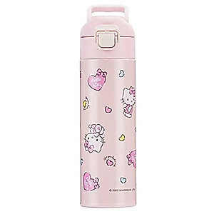 Hello Kitty Stainless Steel Insulated Water Bottle with Handle 500ml- Pink
