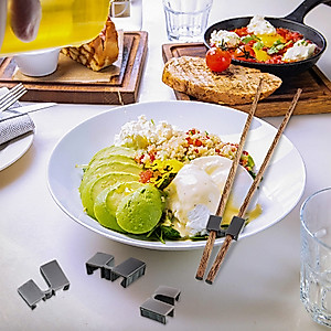 10 Pieces Chopstick Helper Training Chopsticks Connector Reusable Plastic Training Chopstick Helper for Adults, Beginner, Trainer or Learner