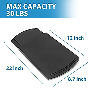 1PCS Coffee Maker Trays, Kitchen Caddy Sliding Coffee Tray Mat, 12'' Under Cabinet Appliance Coffee Maker Toaster Countertop Storage Moving Slider with Smooth Rolling Wheels