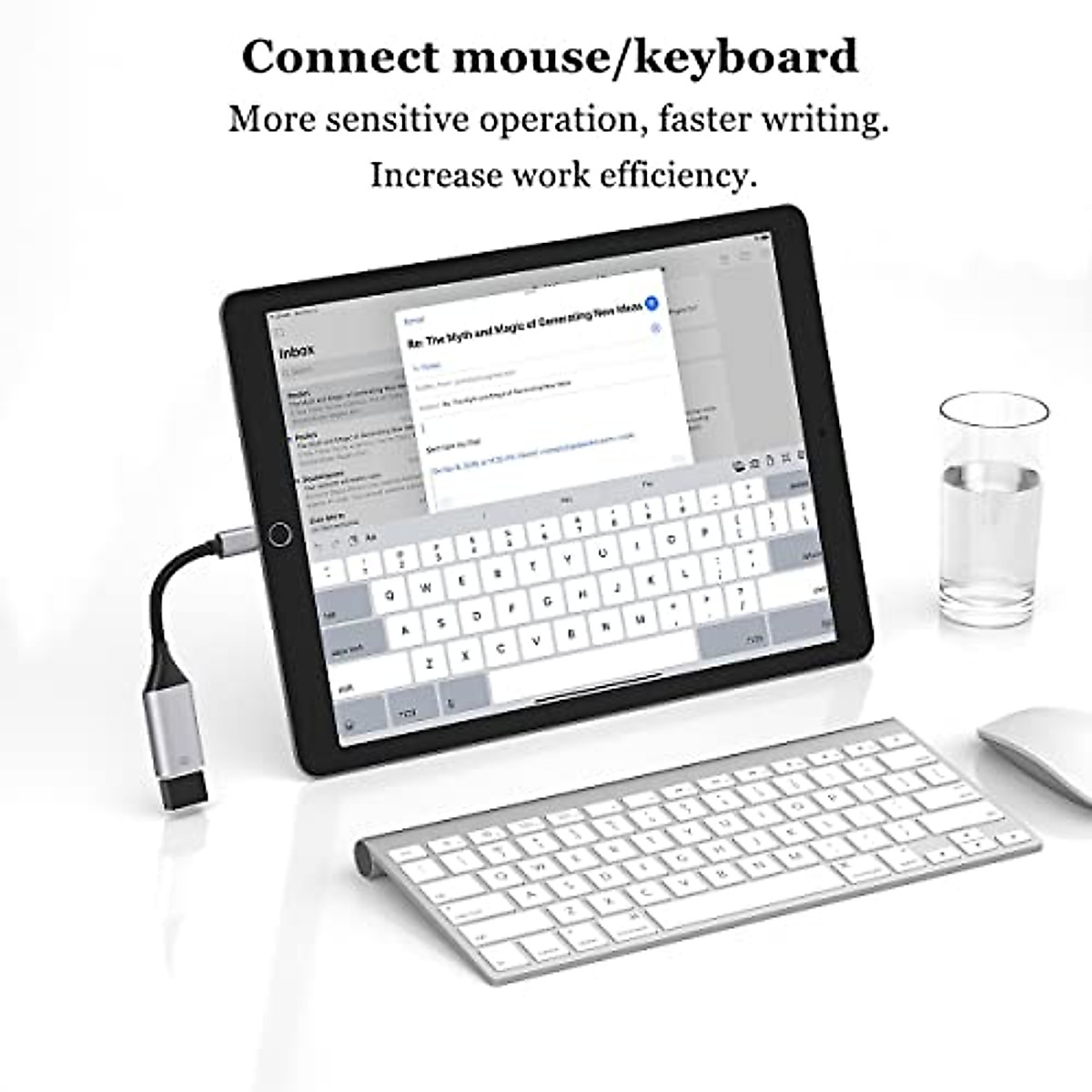 IVSHOWCO Lightning to USB Adapter [Apple MFi Certified], USB Camera Adapter for iPhone, iOS OTG Cable Adapter, Supports USB Flash Drive, Card Reader, Mouse, Keyboard