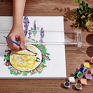 BENECREAT Artist Leaning Bridge Hand Acrylic Wrist Rest for Computer Keyboard, 14inch Transparent Creative Artist Bridge for Painting