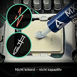 ARCTIC MX-4 (incl. Spatula, 8 g) - Premium Performance Thermal Paste for All Processors (CPU, GPU - PC), Very high Thermal Conductivity, Long Durability, Safe Application