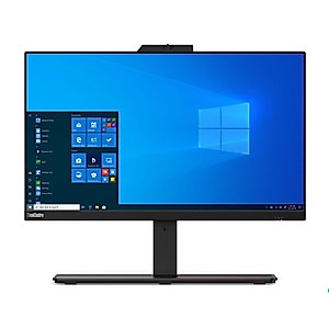 Lenovo 2023 ThinkCentre M90a 23.8" FHD IPS All-in-One AIO Desktop 6-Core Intel i5-10400 16GB DDR4 256GB NVMe SSD Intel UHD Graphics WiFi AX BT Webcam USB-C DP RJ45 Black Windows 11 Pro w/RE USB