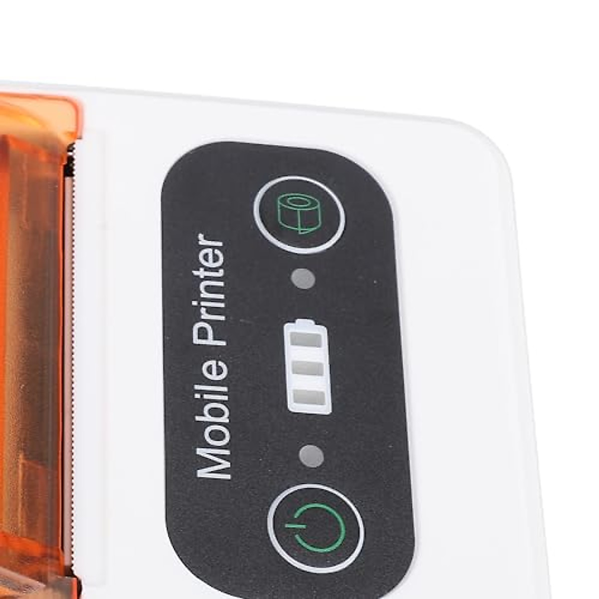 Bluetooths Thermal Receipt Printer, 58mm Handheld POS Inkless Receipt Printer, Portable Small Thermal Printer for Small Business Office Retail Store Restaurant (Orange White)