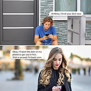 Smart Lock, SMONET WiFi Keyless Entry Door Lock Deadbolt Bluetooth Electronic Locks Touchscreen Keypad Featuring App Work with Alexa Google Home for Home Front Door Hotel