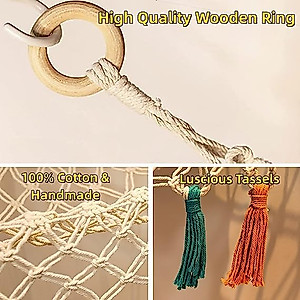 Stuffed Animal Net or Hammock, Macrame Boho Plush Toy Net Hammock for Stuffed Animals Pet Net, Stuffed Animals Corner Hanging Stuffed Animal Storage Holder Net for Kids Room Nursery Playroom