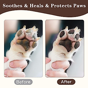 Tinioey Cat Dog Paw Pad Balm Stick (2.4 oz) | Natural Lick Safe Dog Paw Blam Protector, Soother & Moisturizer for Cracked Dry & Damaged Paws, Nose & Elbows | Snout Soother for Dogs