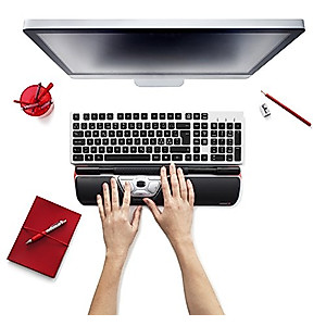 Contour Design RollerMouse Red Wireless - Wireless Ergonomic Mouse for Laptop and Desktop Computer Use - 2.4 GHz Ambidextrous Computer Mouse - Mac & PC Compatible