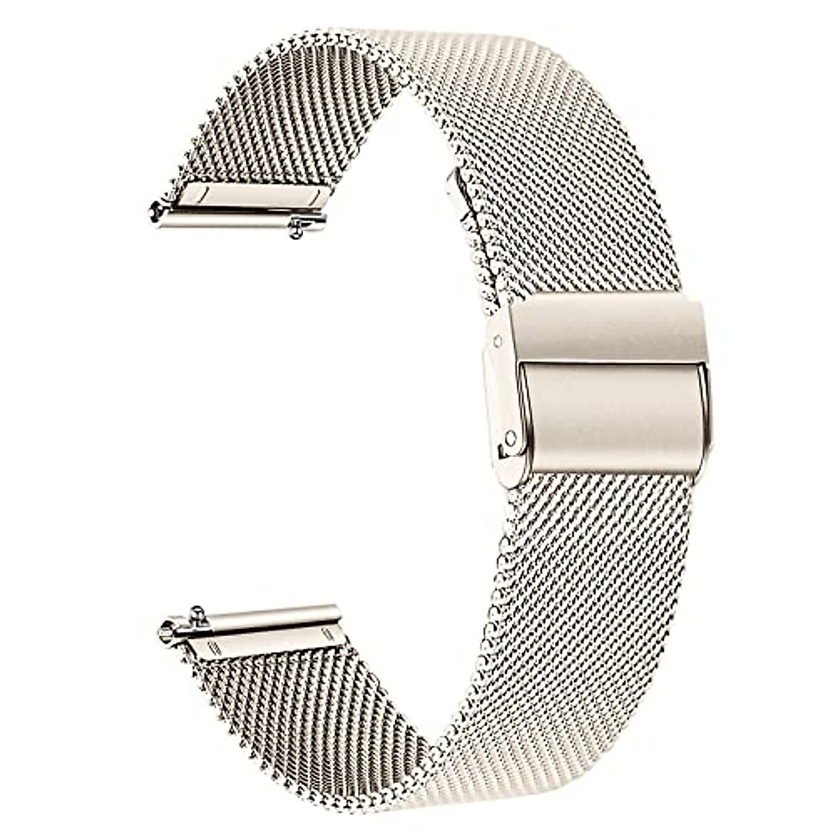 TRUMiRR Women Band for Galaxy Watch 6 40mm Gold, 20mm Mesh Stainless Steel Watchband Replacement Strap for Samsung Galaxy Watch 6 5 4 40mm 44mm / Watch 6 Classic 43mm 47mm