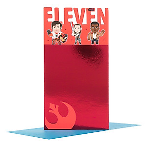 Hallmark Star Wars 11th Birthday Card "Fit for A Hero" - Medium