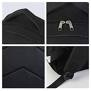 RTBBCKS Boys Backpack American Football Pattern with Lunch Box, Set of 3 for Kids To School