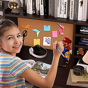 RUPOLXChildrens Computer Desk with 4 Drawers, Kids Study Table with Storage Shelf,Espresso Kids Desk and Chair Set for 5-12 Year Old-x68w0ojv