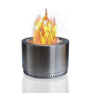 CRAFTSMAN 25" Smokeless XL Wood Fire Pit Stainless Steel Backyard Patio Bonfires
