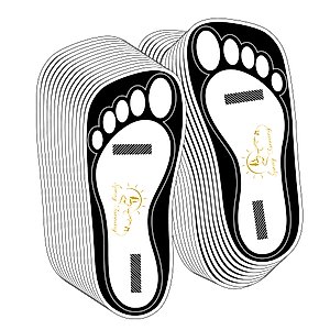 60Pairs(120 Feets) Disposable Black Spray Tanning Feet Pads Sunless Airbrush Spray Tent Protect Foot