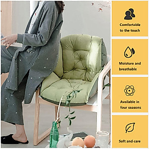RUNLAIKEJI Semi-Enclosed One Seat Cushion, Chair Cushions, Seat Cushions, Comfort Office Chair Cushion, Seat Cushion for Chair, Office Chair Seat Cushion Pads, for Offices, Sofas, Balconies