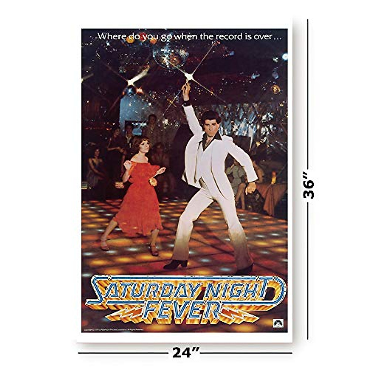 Saturday Night Fever - Movie Poster (Regular Style) (Size: 24 x 36 inches).