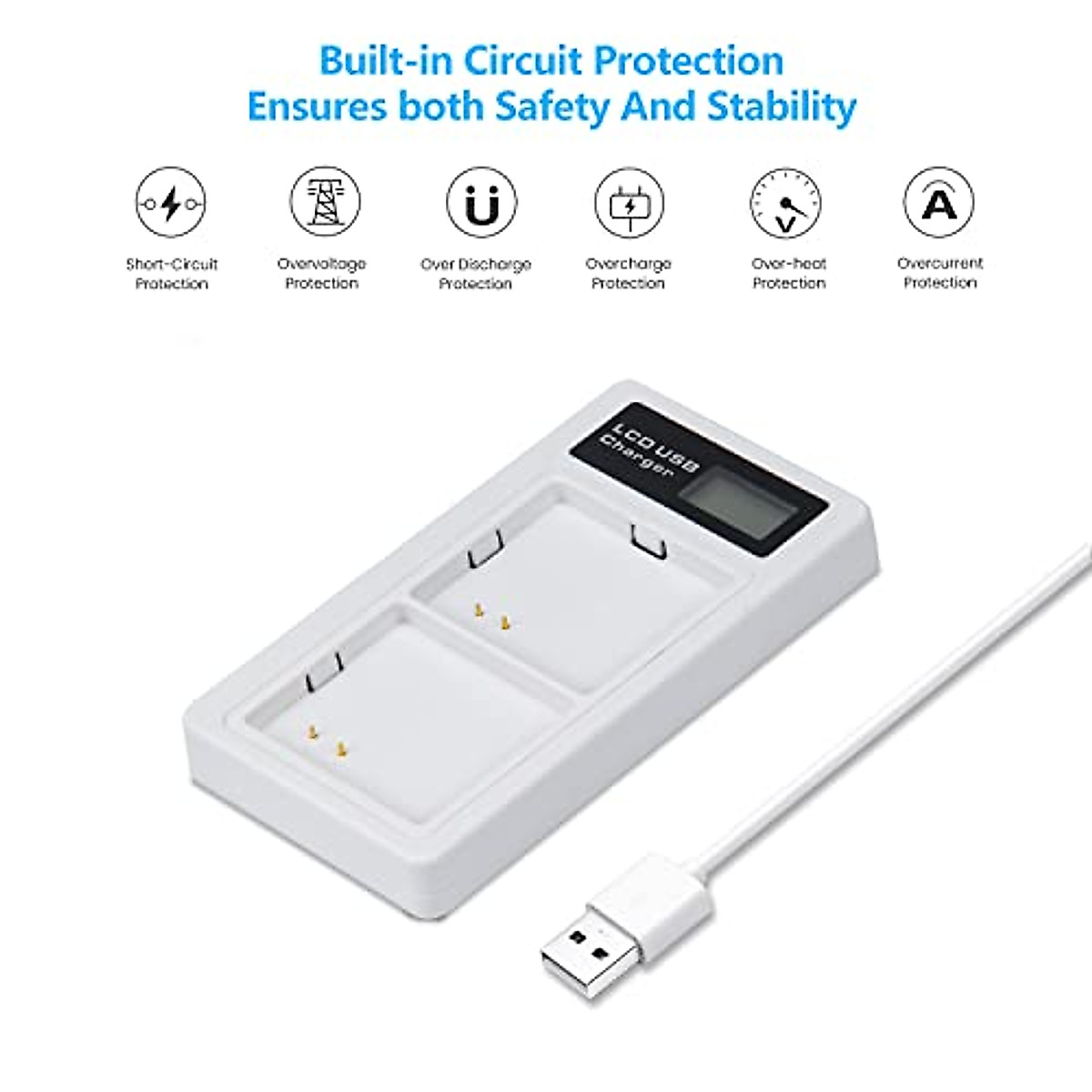 2-Pack XL Extended Batteries Compatible with Arlo Pro 4 XL Arlo Go 2 VMA5410 and for Arlo Ultra, Ultra 2, Pro 3 and Pro 4 that Using XL Extended Battery and Housing, Upgraded 13000mAh with Charger