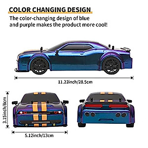 iBliver RC Drift Car, 1:14 Remote Control Car 4WD Drift RC Cars Vehicle 28km/h High Speed Racing RC Drifting Car Gifts Toy for Boys Kids