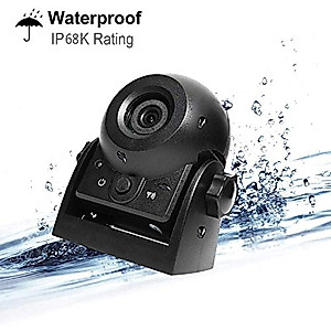 Wireless Backup Dash Cam, MHCABSR WiFi Reversing Camera Work with Phone IP68 Waterproof IR Night Vision Wide Angle Magnetic Rear View Parking Camera for Trailers Trucks RVs…
