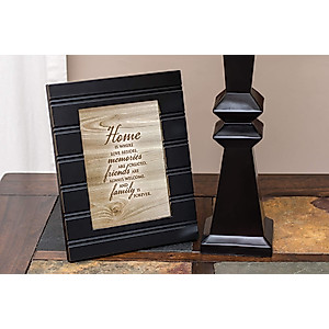 Cottage Garden Home Is Where Love Resides Black Beaded Board 5 x 7 Table Top and Wall Photo Frame