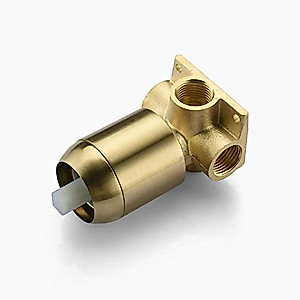 sumerain Brushed Gold Shower Faucet Set with 8 Inches Stainless Steel Rain Shower Head, Solid Brass Rough In Valve