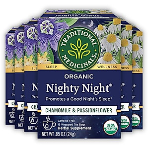 Traditional Medicinals Tea, Organic Nighty Night, Relax & Get a Good Night's Sleep, 96 Tea Bags (6 Pack)