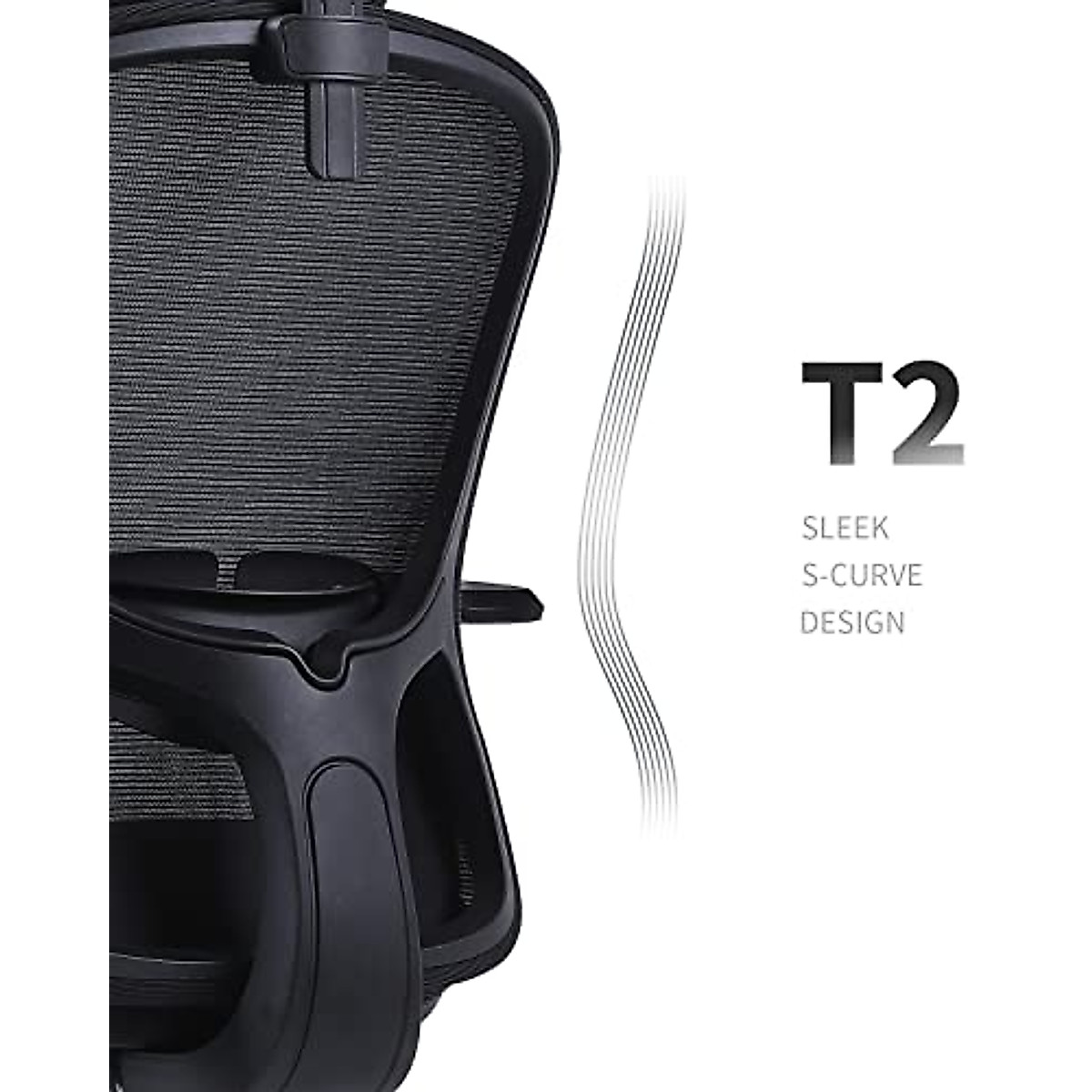 KARXAS Ergonomic Office Chair High Back Desk Chair with Adjustable Lumbar Support, Headrest & Armrest, Swivel Computer Task Chair (Black)