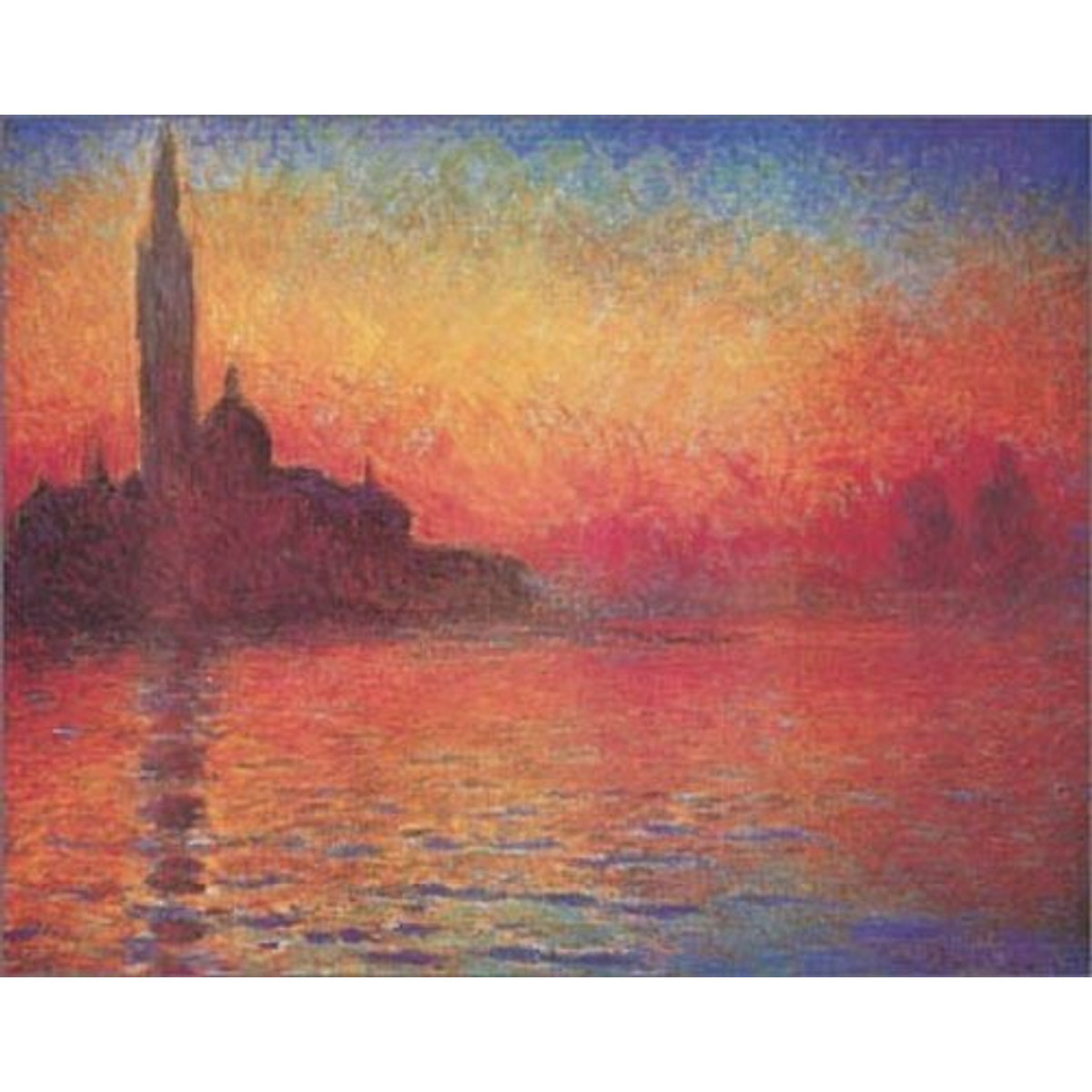 (22x28) Claude Monet San Giorgio Maggiore by Twilight Dusk in Venice, c.1908 Art Print Poster by artworkforless.com
