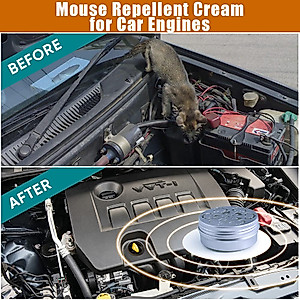 SEEKBIT 2 Pack Rodent Repellent Cream for Car Engines to Keep Mice Out, Mouse Repellent Deterrent Peppermint Oil to Repelling Mice and Rats, Rat Repellent Perfect for Home Garages RV Closets Trucks
