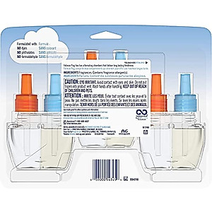 Febreze Odor-Fighting Fade Defy PLUG Air Freshener Refill, Hawaiian Aloha, (3) .87 fl. oz. Oil Refills