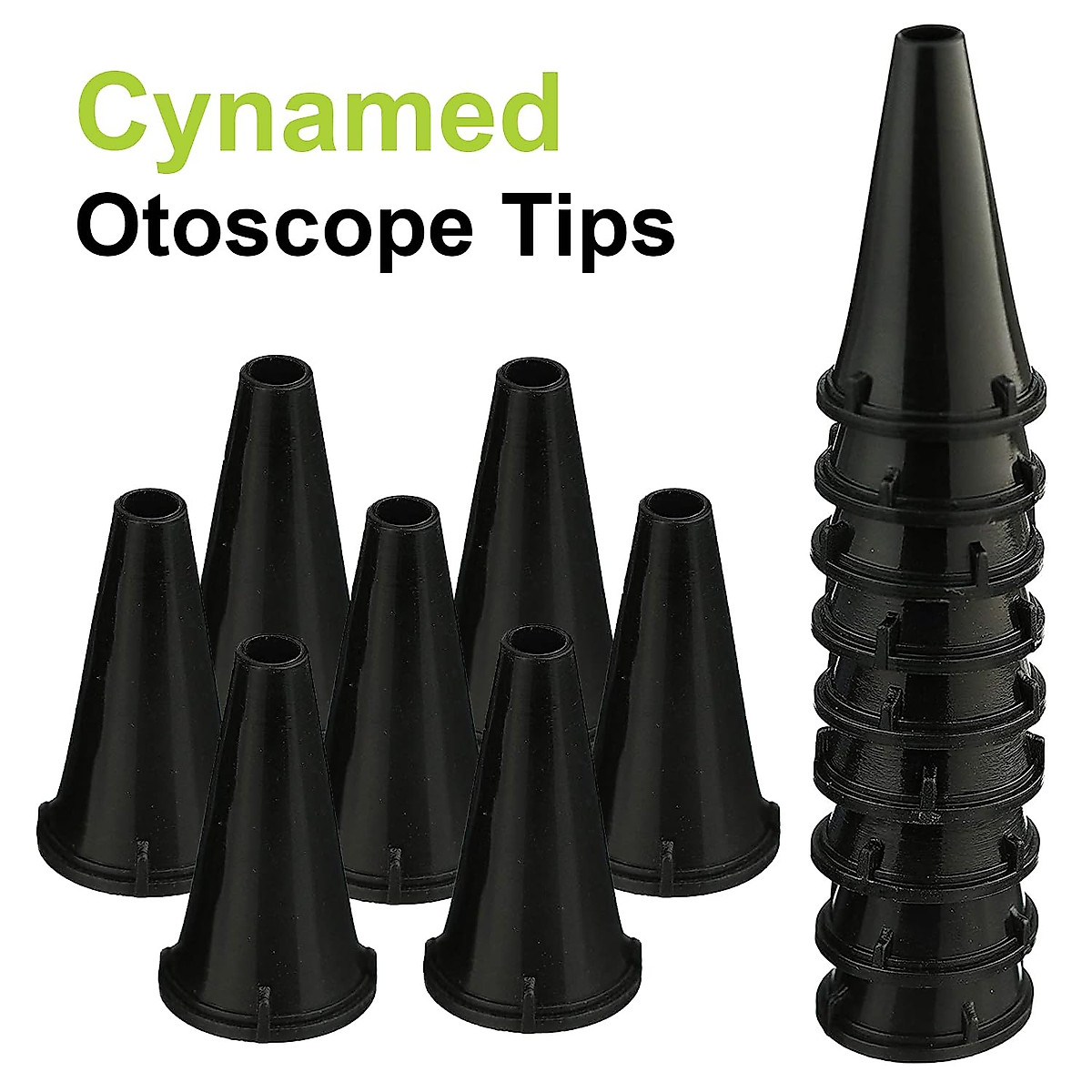 CynaMed Disposable Otoscope Covers (50-Pack) – Plastic Specula Tips, 2.5mm & 4mm Speculum for Otoscope