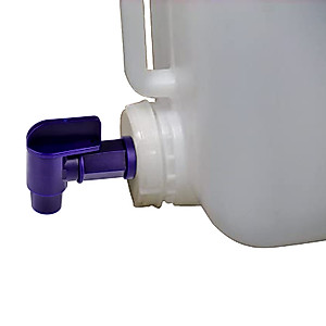 PowGrow Plastic Spigot Faucet, 3/4 NPT Spigot Faucet for Jugs Water Tanks, Durable Polyethylene Material Faucet Replacement Spigot, 1 Inch Thread Size,9-Pack