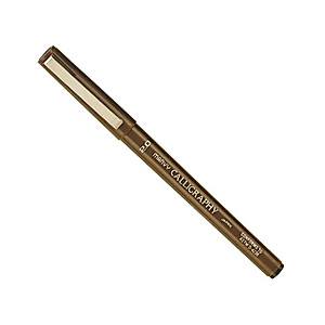 Marvy 6000 Calligraphy Pens sepia 2.0 mm fine, Sold individually