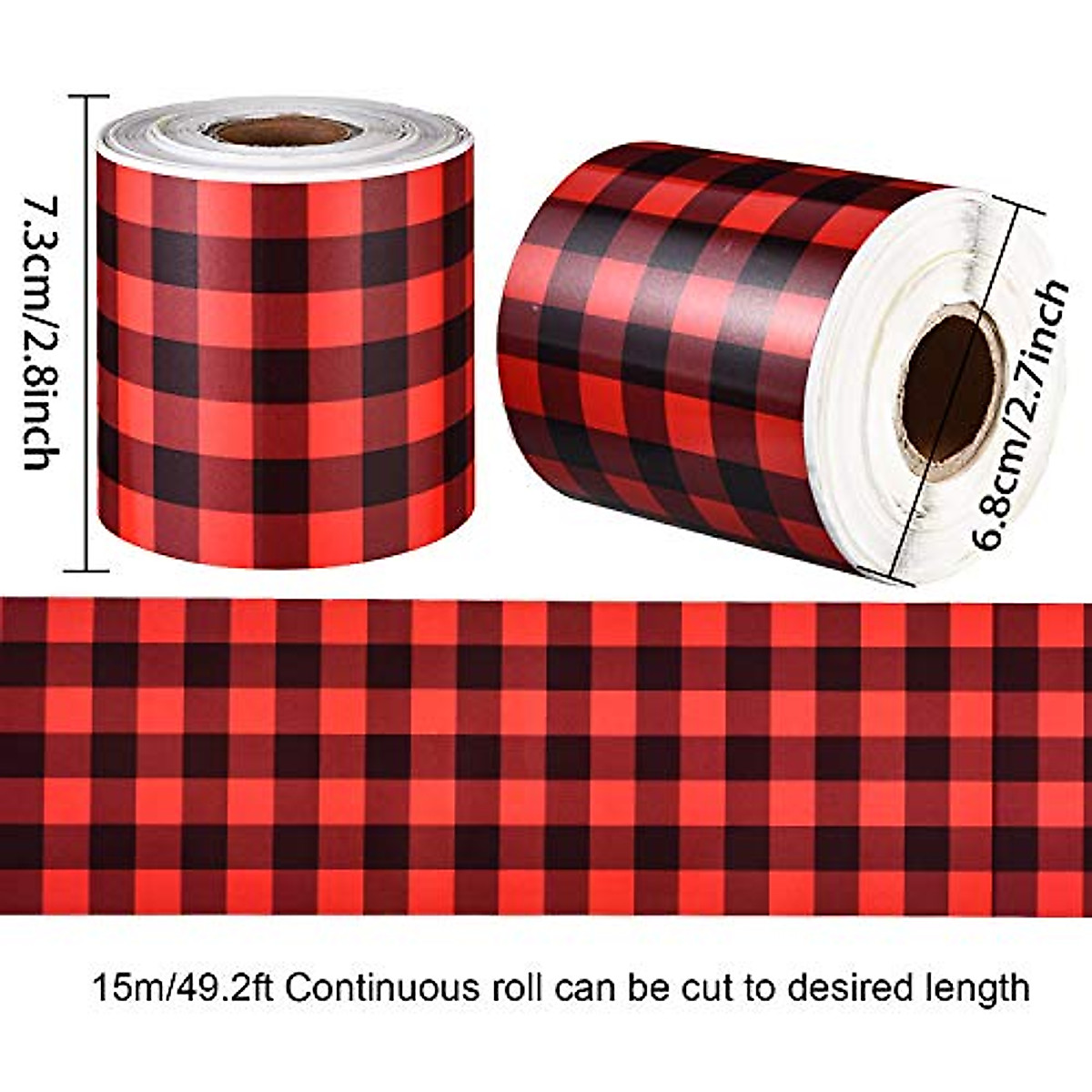 49 Feet Bulletin Board Borders Christmas Thanksgiving Decorative Stickers Confetti Teaching Press Border for Home School Classroom Display Decoration (Color 4)