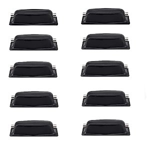 Both Side Drum Claw Hook 10pcs Iron Rectangular Shape Drum Claw Hook for Bass Drums & Snare Drum,Black