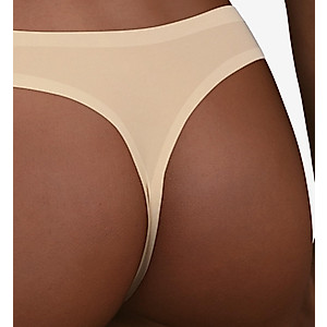 Chantelle Women's Soft Stretch One Size Seamless Thong, Ultra Nude