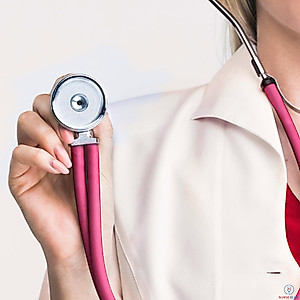 EMS XTRM Sprague Rappaport Stethoscope - High-Quality, Durable Stethoscope for Nurses and Healthcare Professionals, Available in Multiple Colors, Latex-Free (Pink)